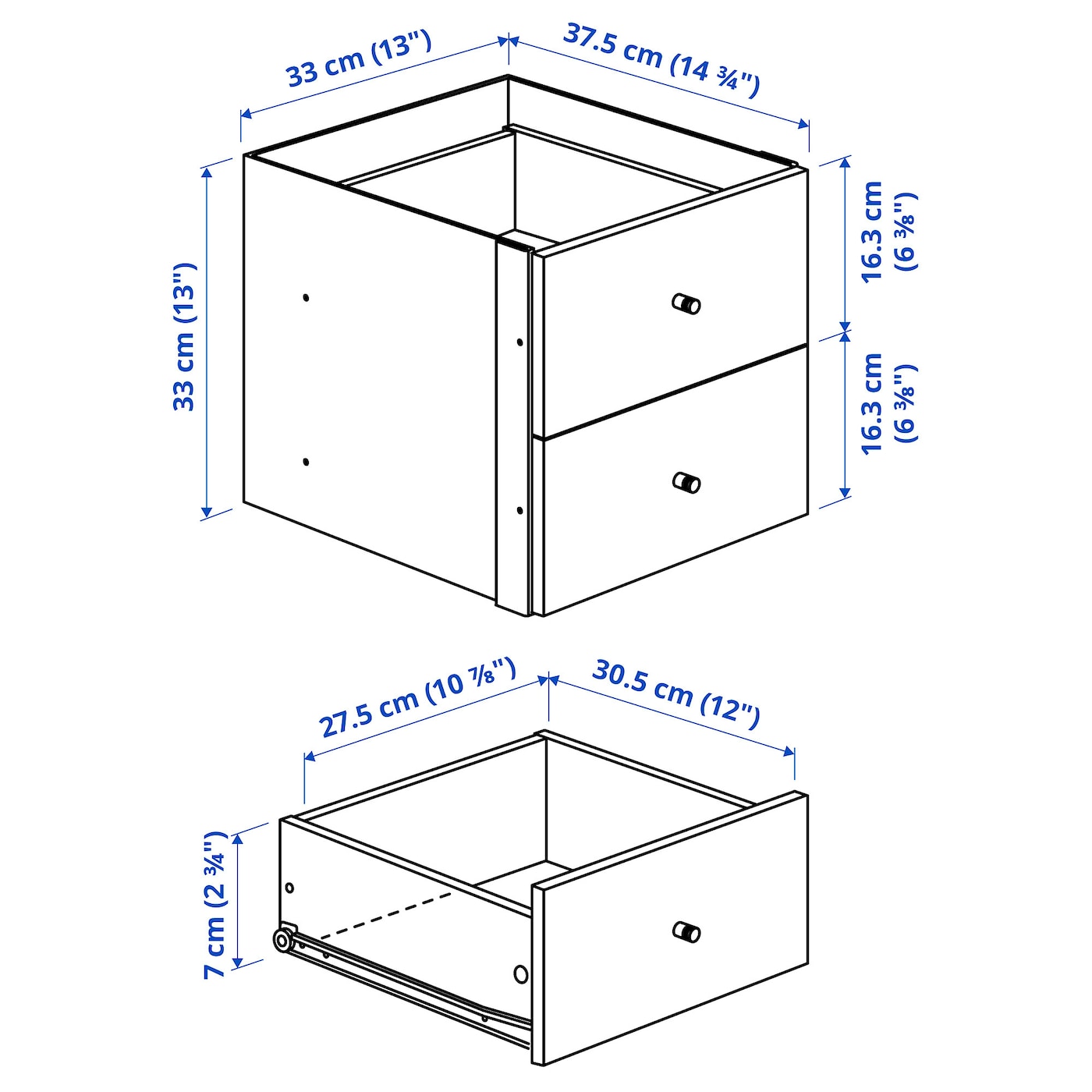 KALLAX Szafka pod TV bia y 147x39x60 cm